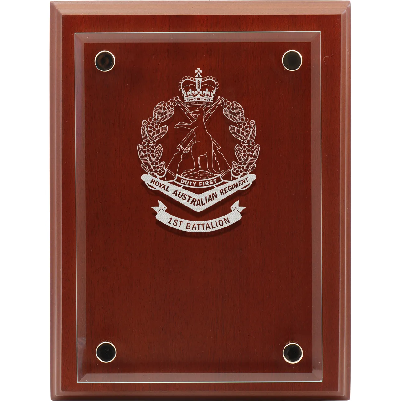 1st Battalion, RAR Delta Floating Glass Award | Engraved Plaque ...