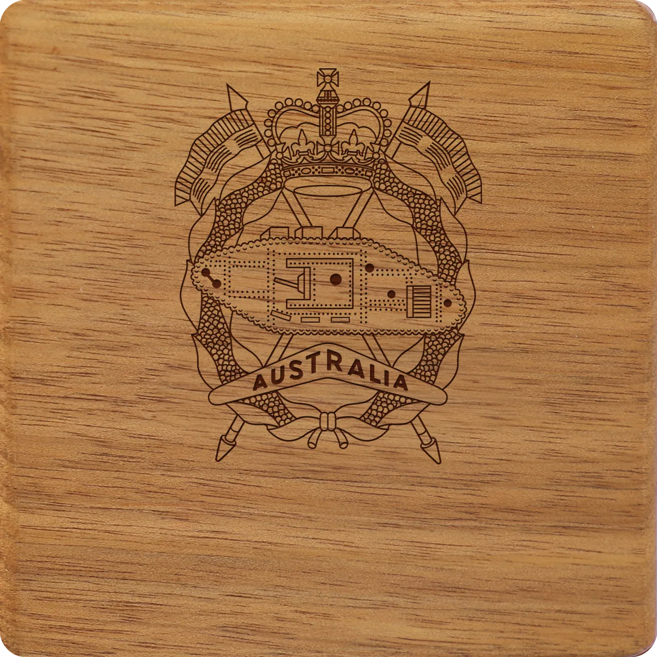 Royal Australian Armoured Corps (RAAC) Tasmanian Blackwood Heritage Box ...